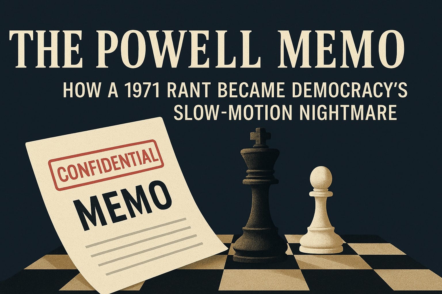 The Powell Memo: How a 1971 Rant Became Democracy's Slow-Motion Nightmare